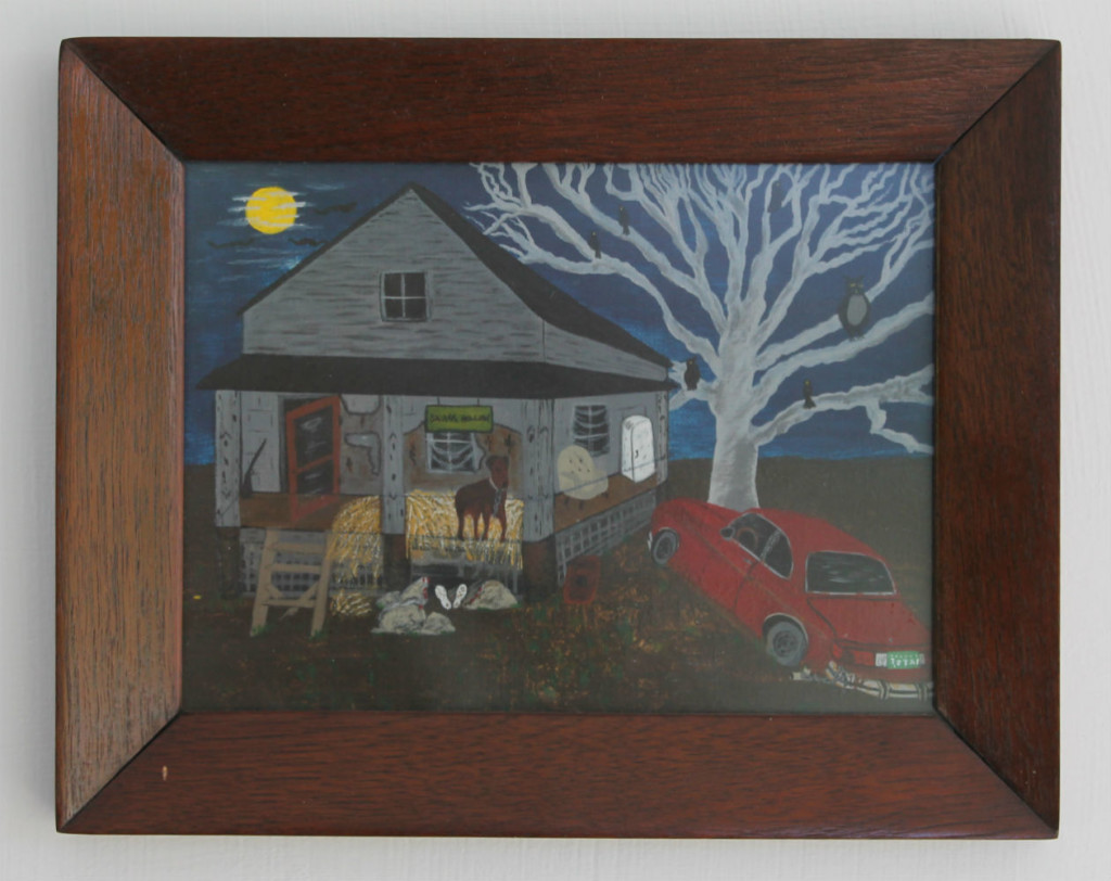 Crime Scene Painting “Murder and Man’s Best Friend”