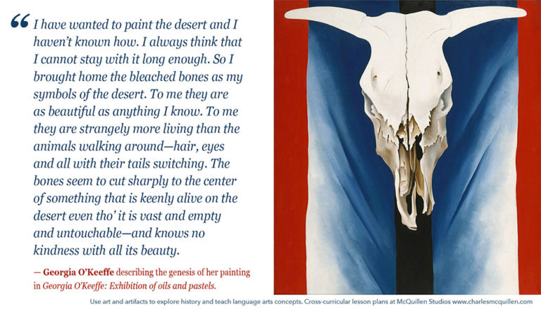 Georgia O’Keeffe’s Cow’s Skull: Red, White, and Blue: A Cross ...